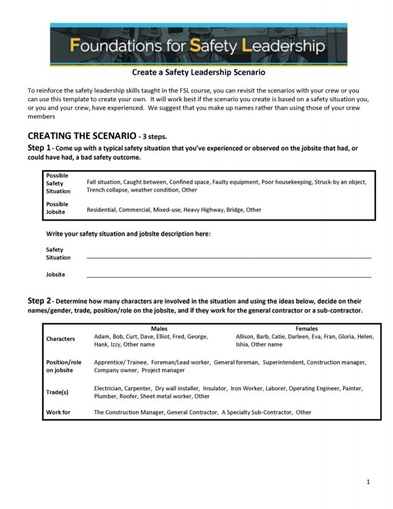 CPWR Foundations for Safety Leadership (FSL) Additional Resources