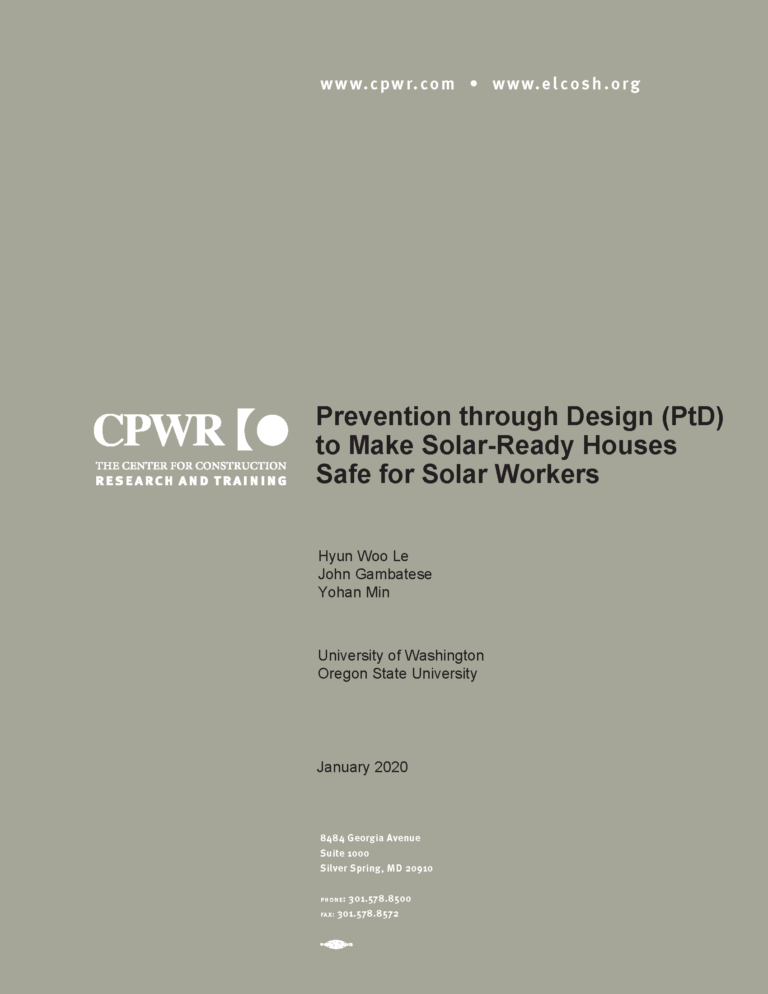 CPWR Design for Safety